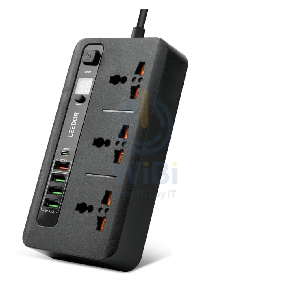 LEEDOR LD-401PD Extension Sockets - 3 Way / 2 Meters / 4x USB Ports / – WIBI (Want IT. Buy IT.)