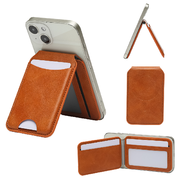 Engage Magsafe Fold Wallet (Multiple Card Holder/Stand Feature) (Brown ...