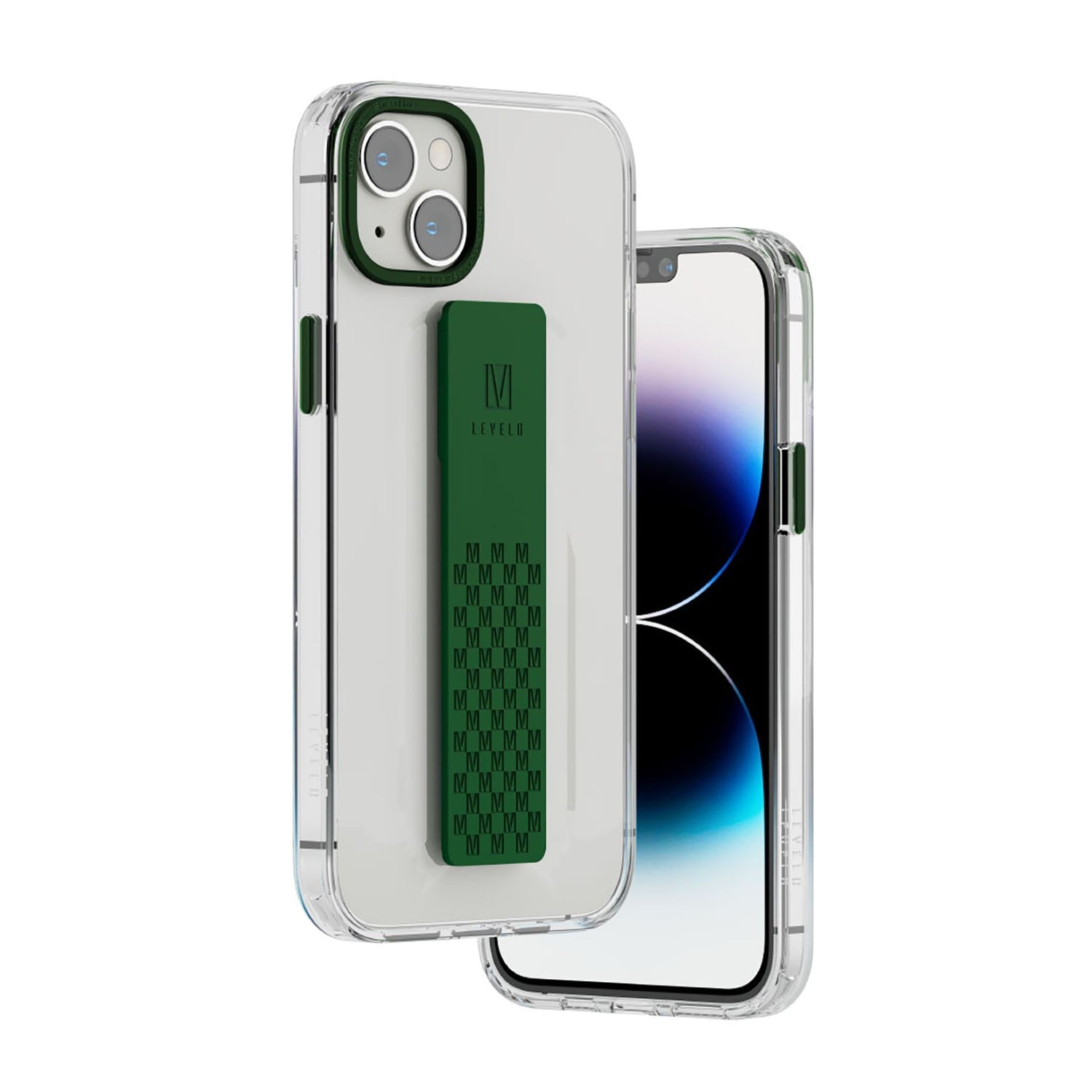 Levelo Graphia IMD Clear Case With Extra Grip - Apple iPhone 14 / Gree ...