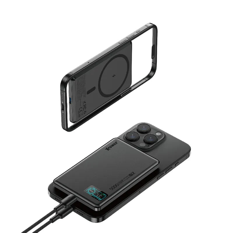 XPower LED Display Mag Charge Power Bank - 5000mAh / Black – WIBI (Want ...