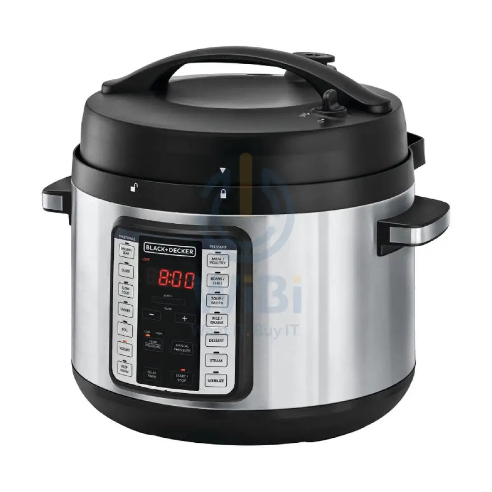 Black+Decker PCP1000B6 Multi Cooker With Stainless-Steel Housing – WIBI ...