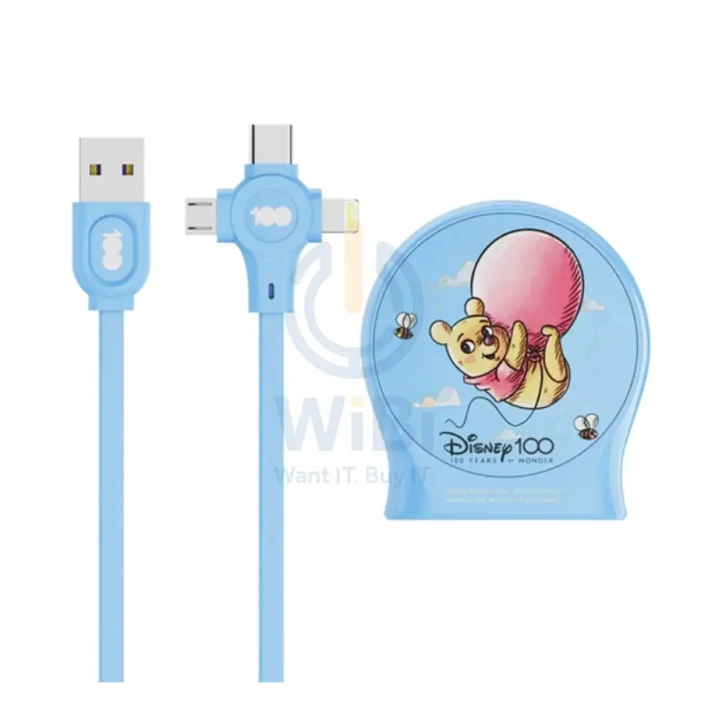 Disney QS-C01 100th anniversary one-to-three telescopic data cable - L ...