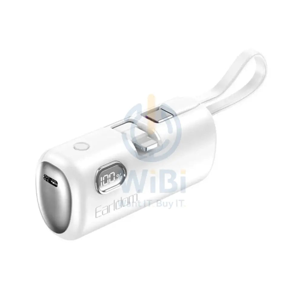 Earldom PD41 Mini PowerBank - 5000mAh / 22.5W / White – WIBI (Want IT ...