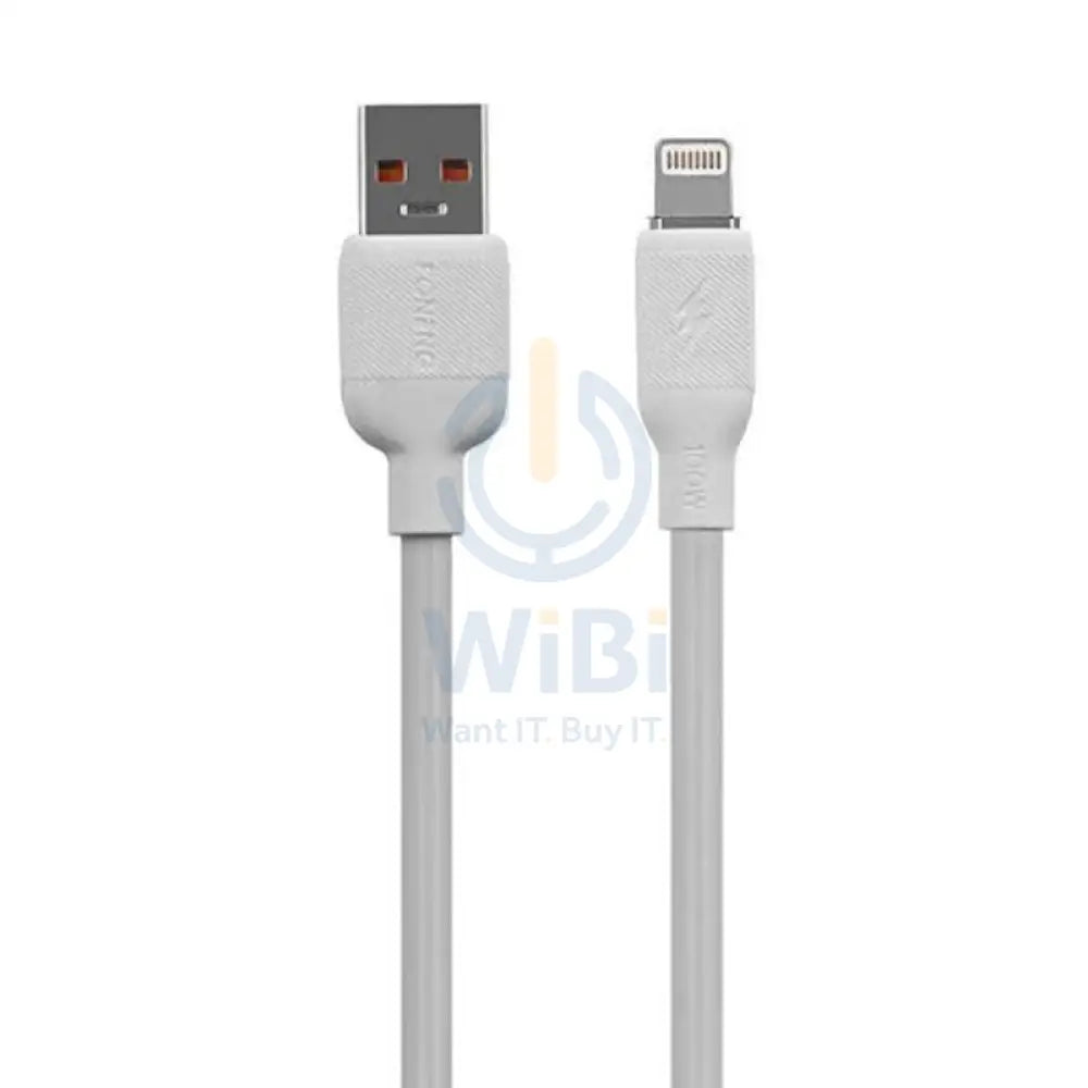 Foneng X80 Lightning Charging Cable Fast 3A - 1 Meter / White – WIBI ...