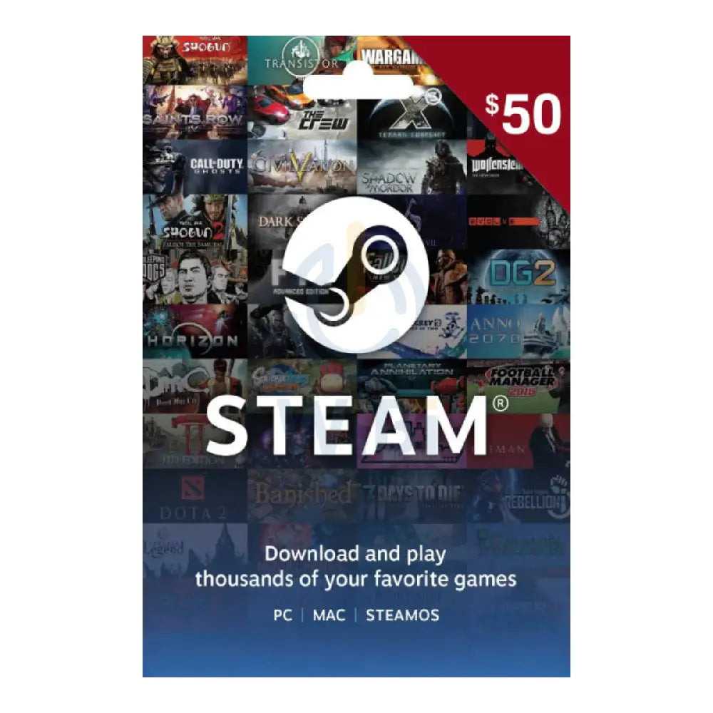 Steam Gift Card $50 (US) Digital Card – WIBI (Want IT. Buy IT.)