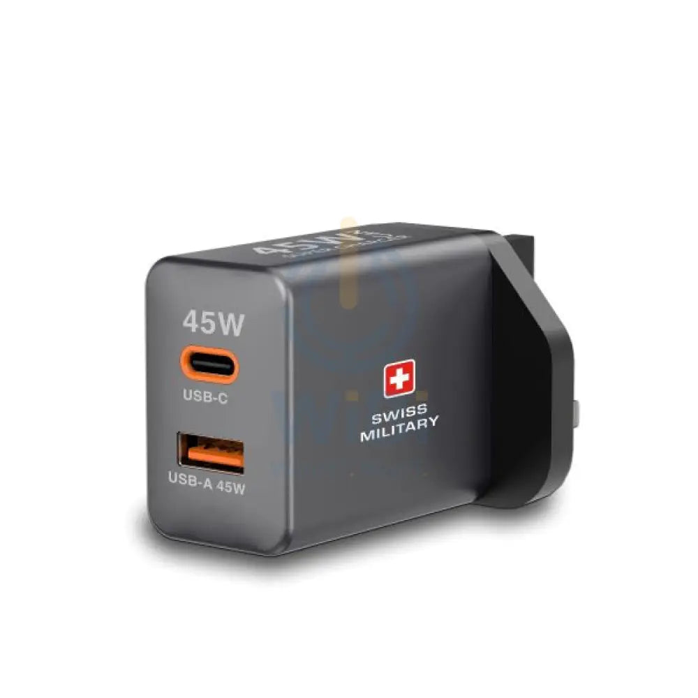 Swiss Military GaN PowerStation with 1Type-C Slot and 1 USB-A Slot wit ...