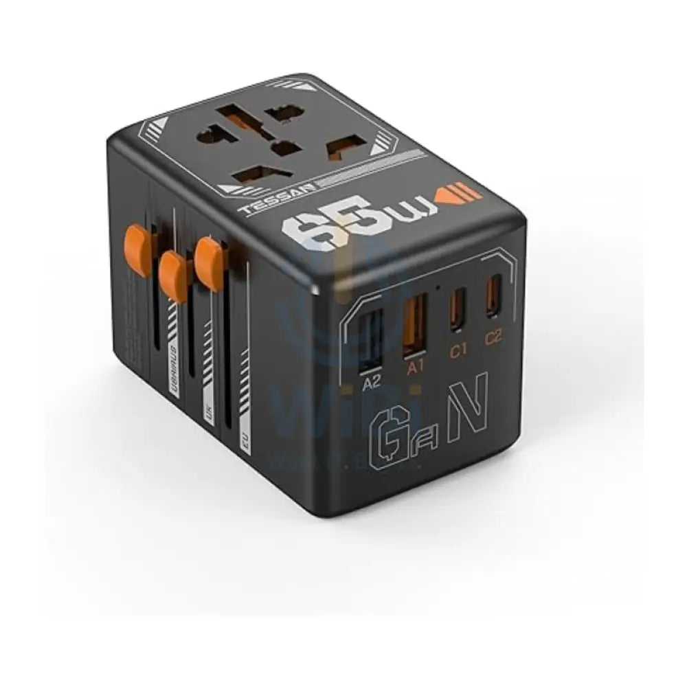 TESSAN Universal Travel Power Adapter - 65W / Black – WIBI (Want IT ...