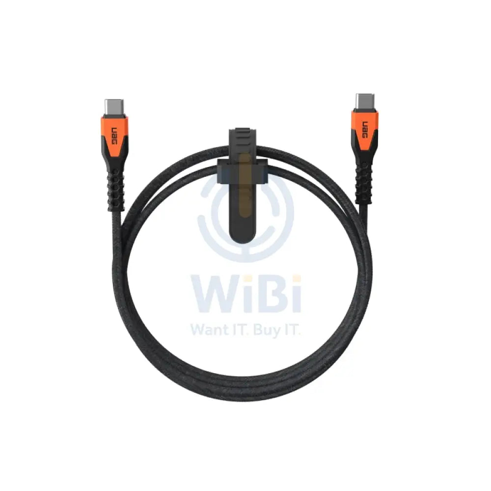UAG Rugged Kevlar Cable - 1.5m / 5ft / Black/Orange – WIBI (Want IT ...